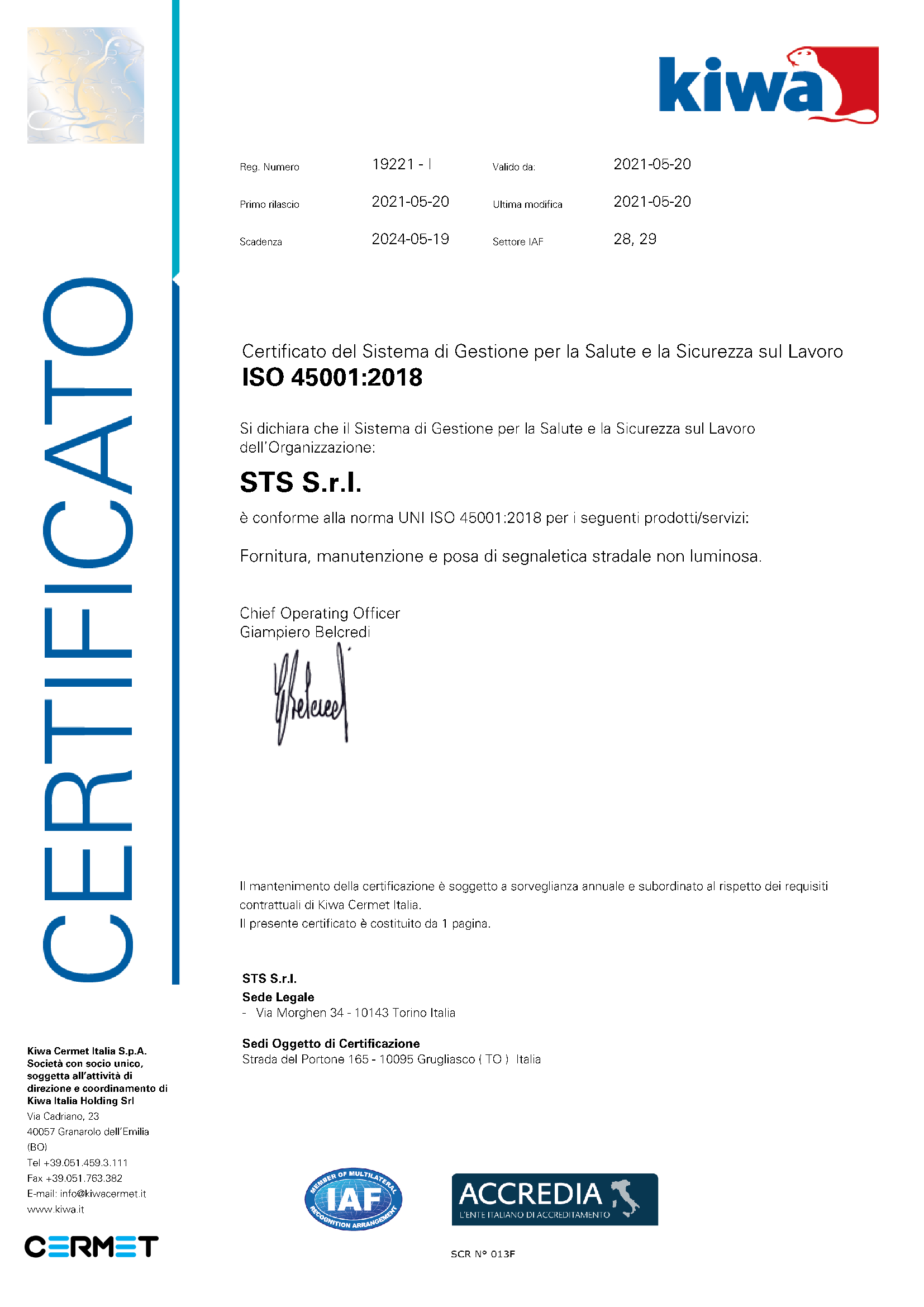 STS srl Segnaletica Stradale